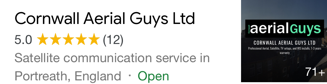 Cornwall Aerial Guys Ltd – Professional Aerial, Satellite, TV setups ...